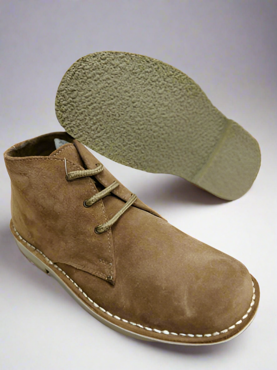 Mens Suede Desert Boots Classic Laced Sand Mod Casual Size 6 to 14 Des ...
